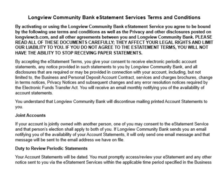 How to Sign Up for Online Banking - Longview Community Bank